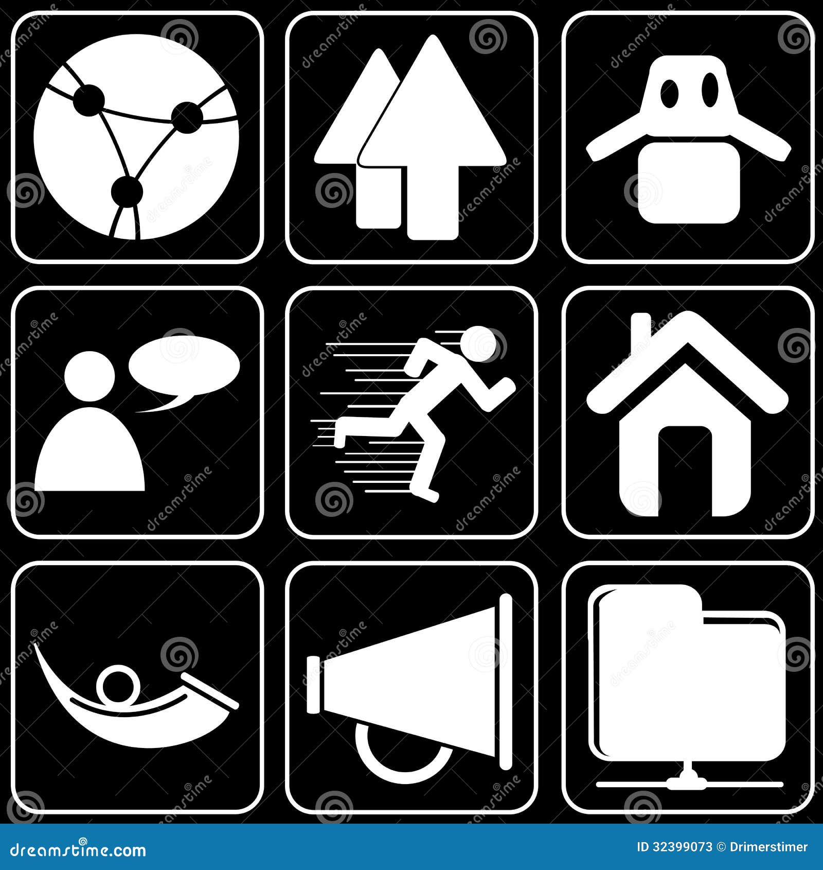 Vastgestelde Pictogrammen - Computer, Web, Internet, Technologie Stock ...