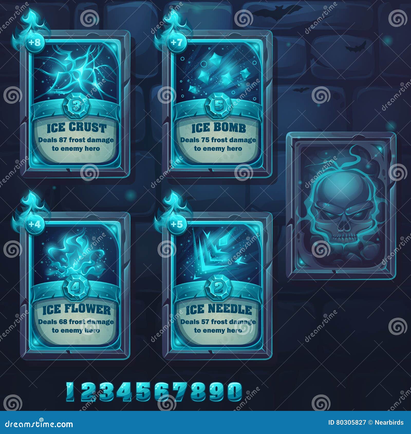 Vastgestelde Werktijdkaarten Van Ijsschool Vector Illustratie ...