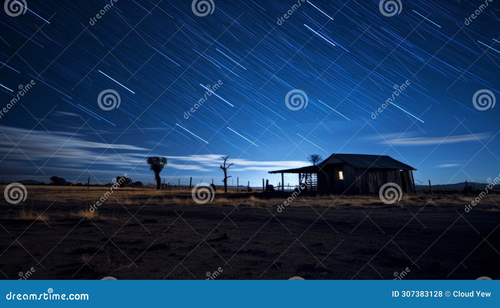 The Vastness of a Starry Night Sky in a Remote Location Stock ...
