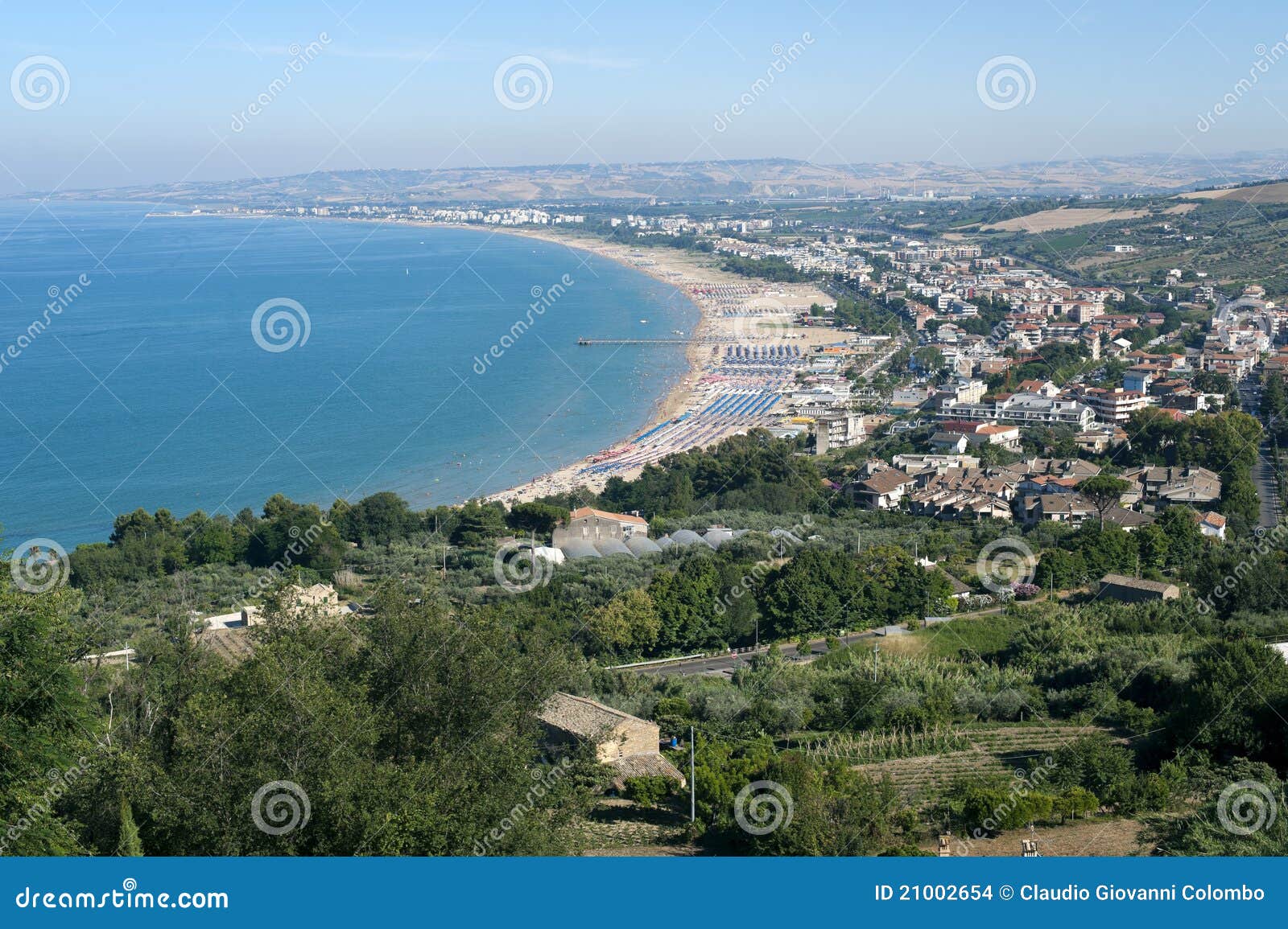 Vasto (Chieti, Abruzzi, Italy), Panorama Stock Photo - Image of italian ...