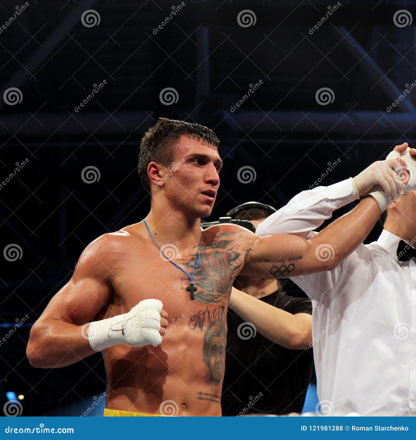 Vasyl Lomachenko Un Boxeador Profesional Ucraniano Foto de archivo ...