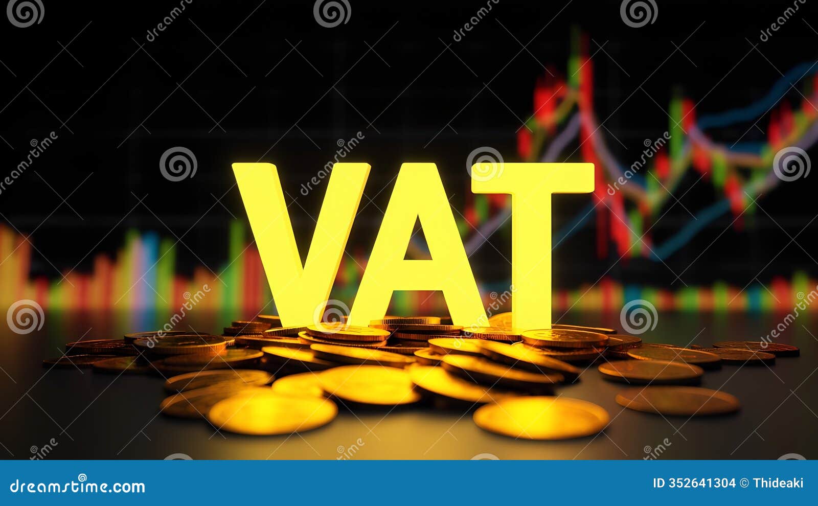 VAT Calculation Generative AI Stock Illustration - Illustration of ...