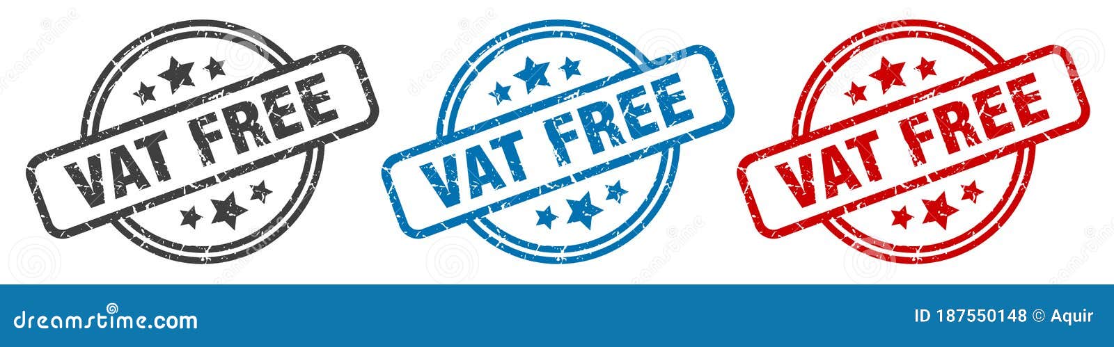 Vat Free Stamp. Vat Free Round Isolated Sign Stock Vector ...
