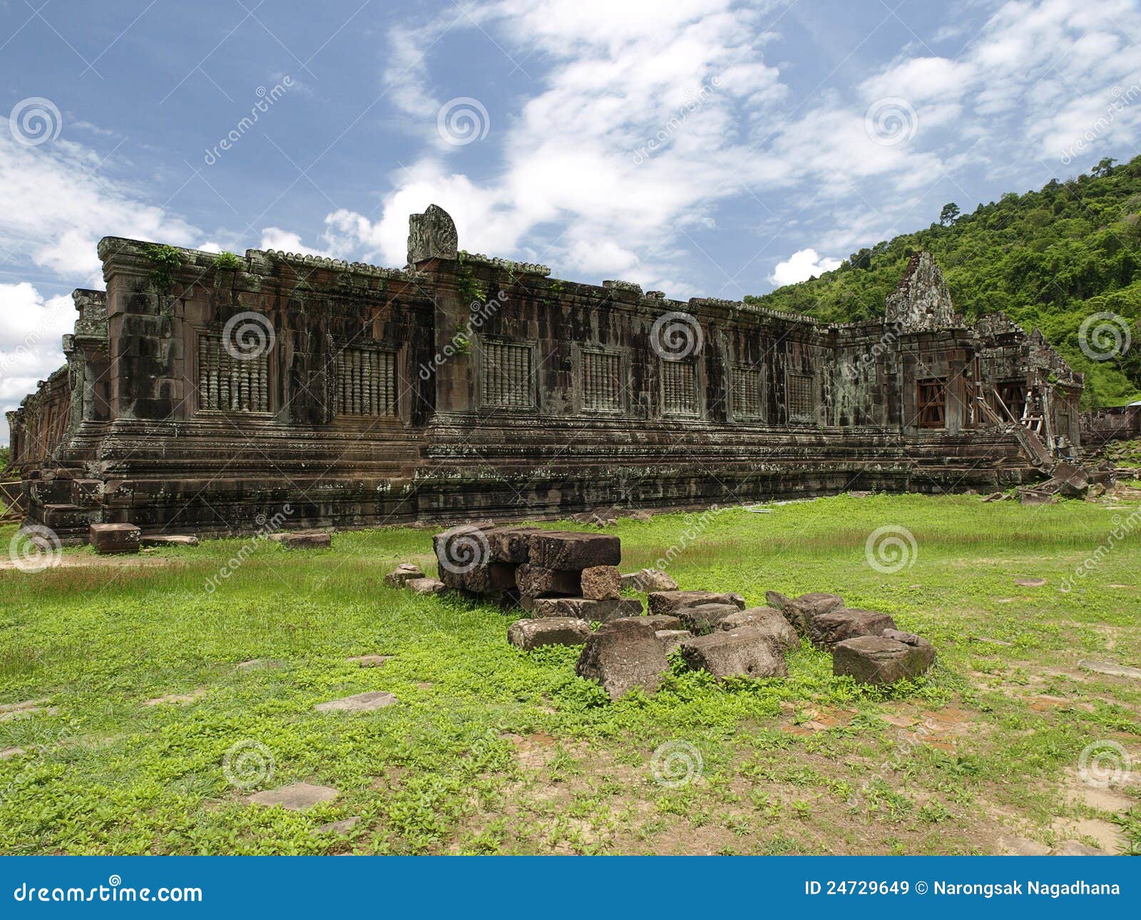 Vat Phou the World Heritage of Laos Stock Image - Image of beautiful ...