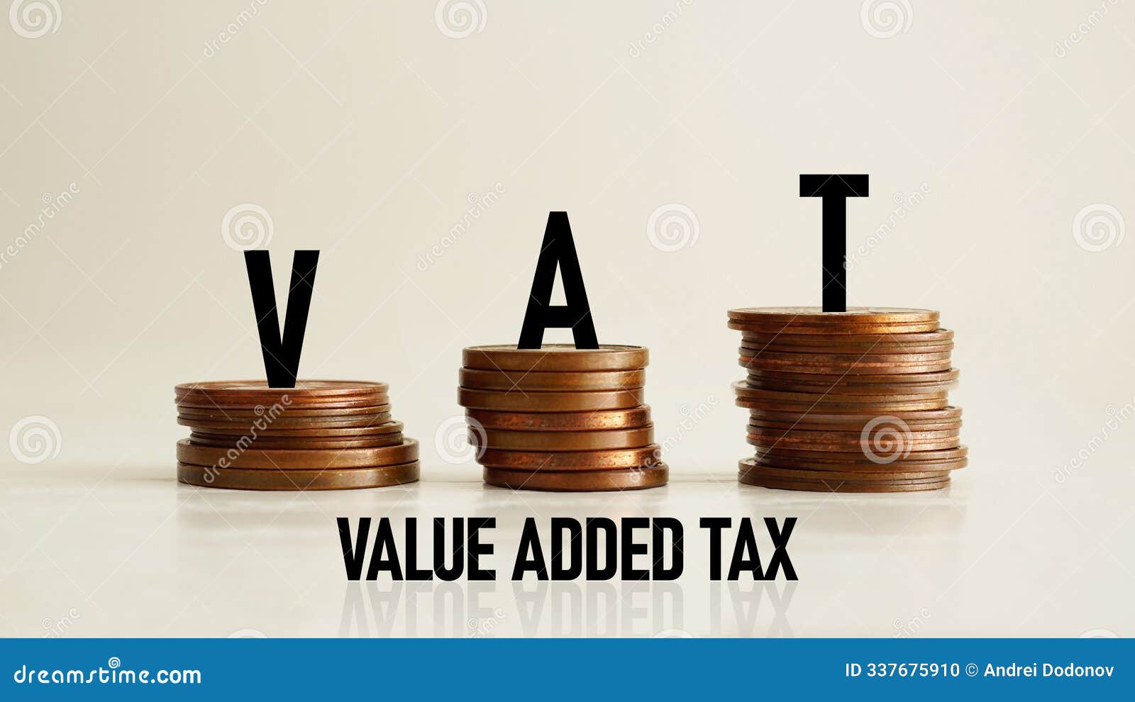VAT Value Added Tax is Shown Using the Text Stock Photo - Image of ...