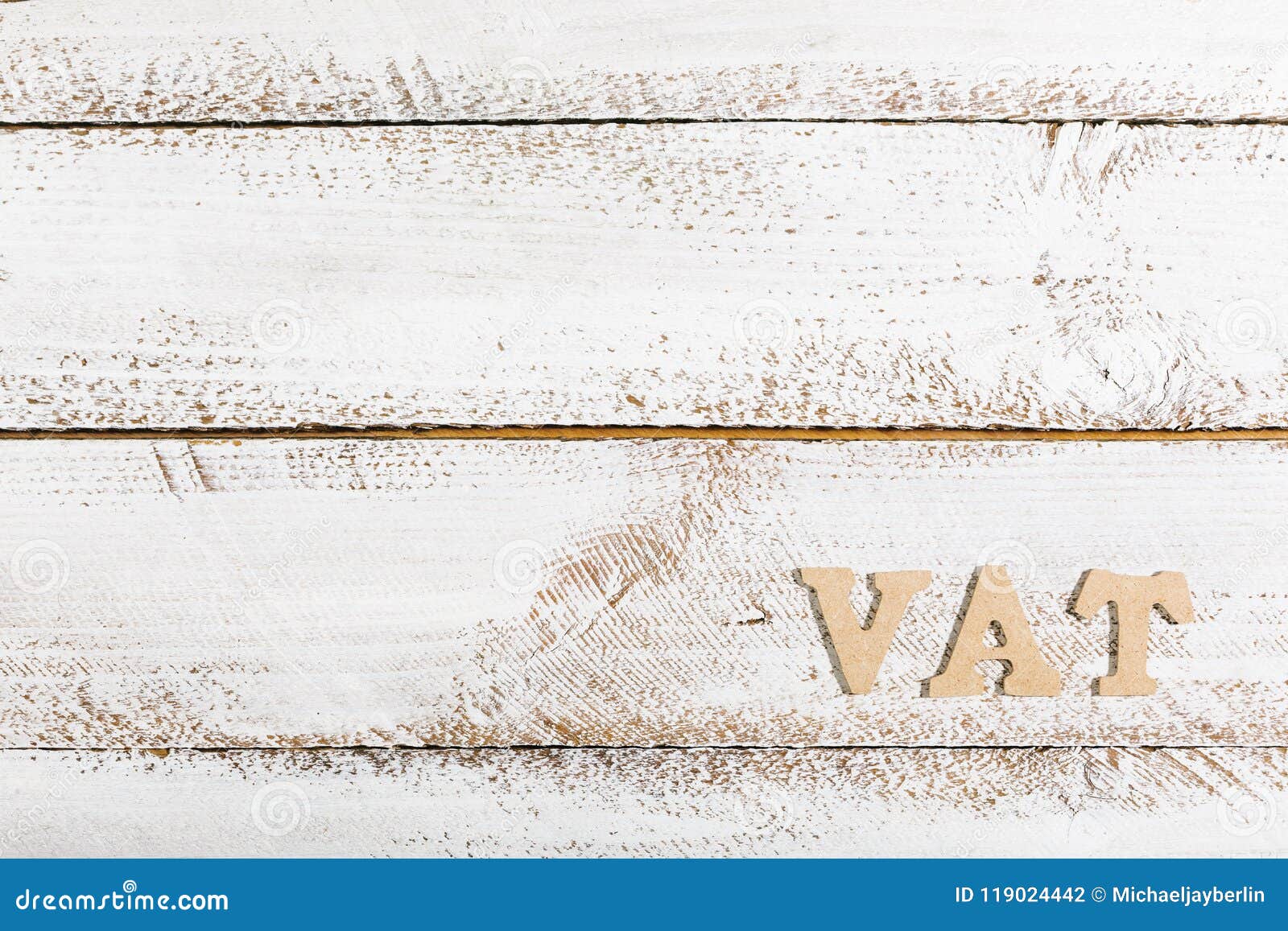 VAT Term on White Painted Table Stock Photo - Image of close, taxes ...