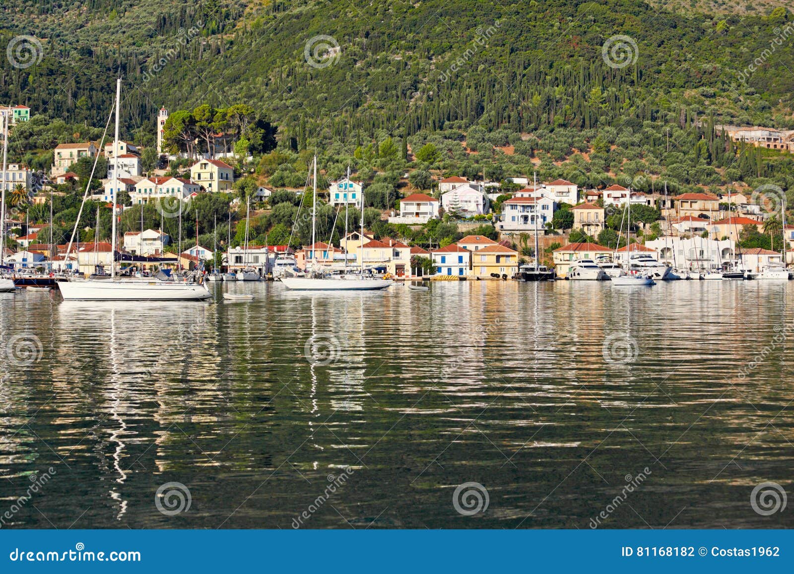 Vathy in Ithaki Island, Greece Stock Photo - Image of holidays, europe ...