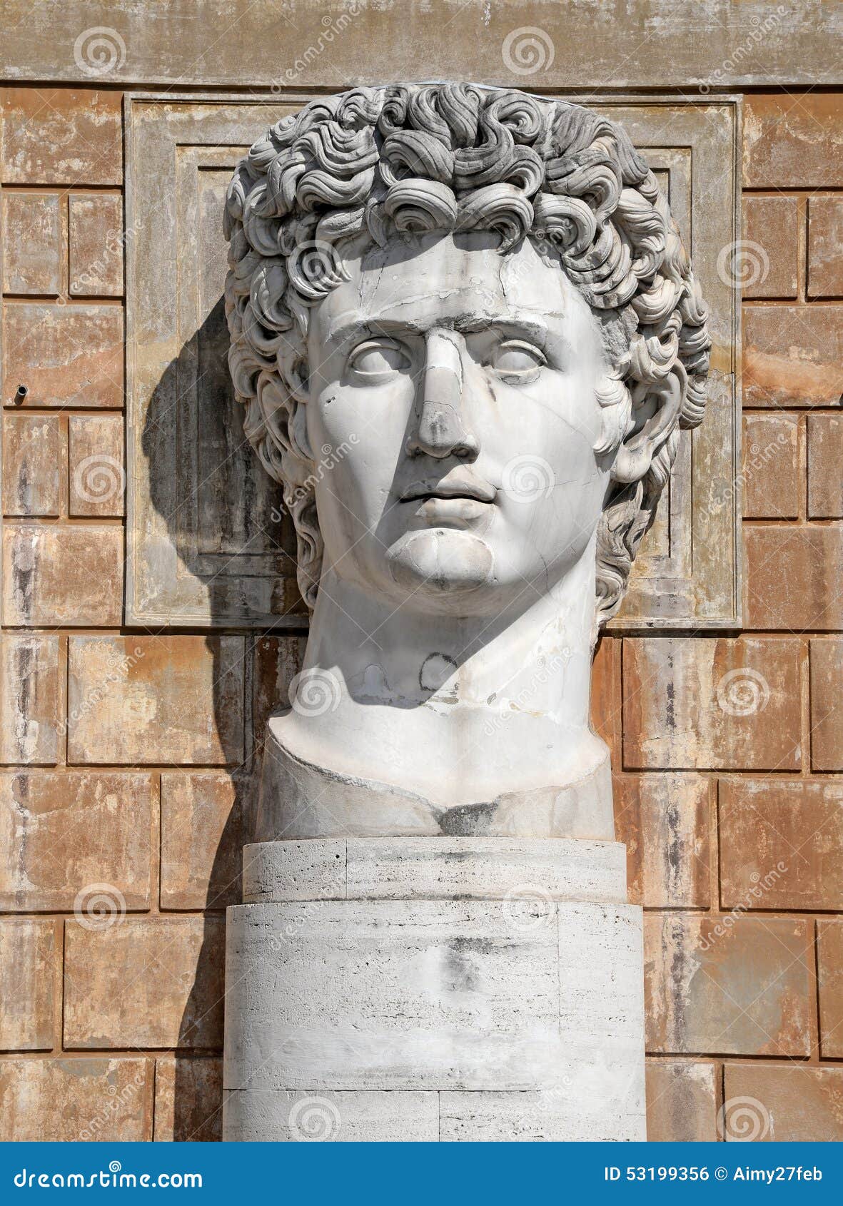 VATICAN - APRIL 18: Statue of Gaius Julius Caesar Augustus at ... VATICAN - APRIL 18: Statue of Gaius Julius Caesar Augustus at ...