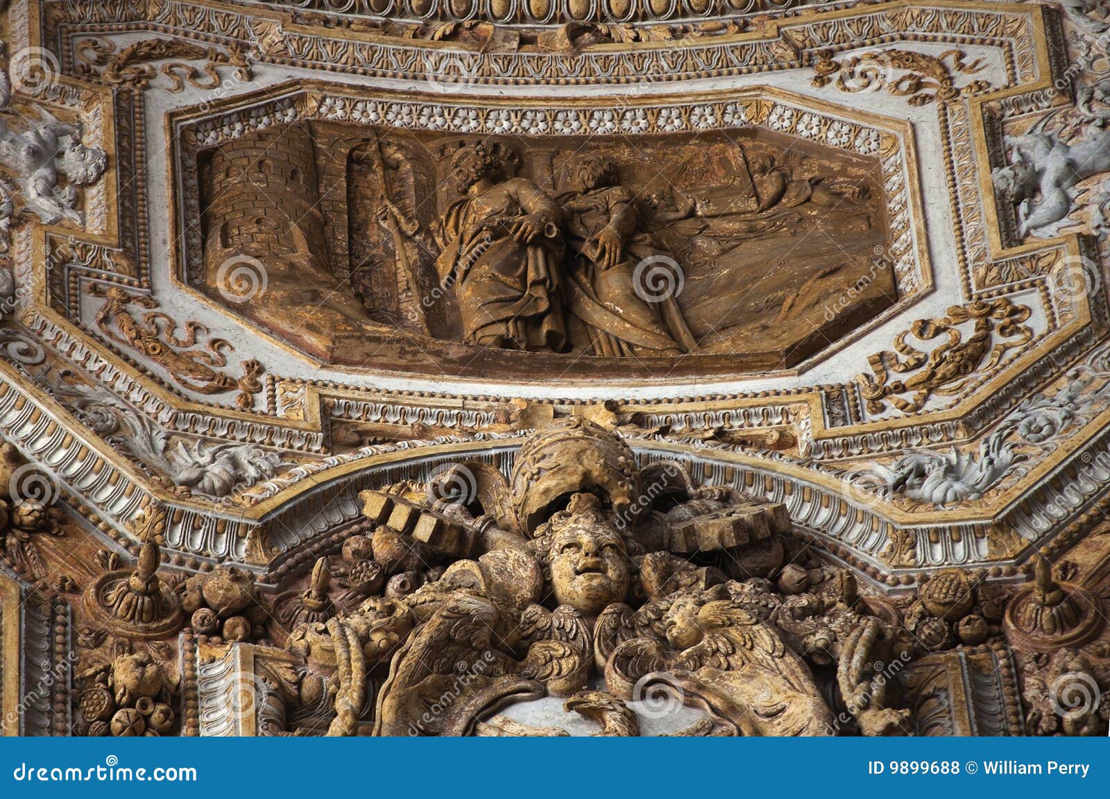 Vatican Ceiling Inside Sculpture Rome Ital Editorial Stock Photo ...