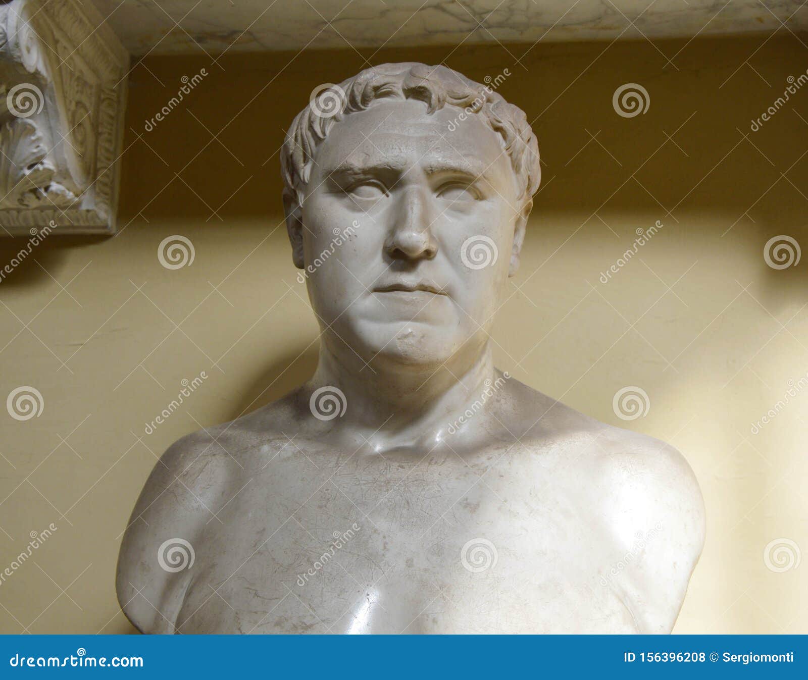 VATICAN CITY - APRIL 5, 2016: Bust in the Vatican Museums Editorial ...