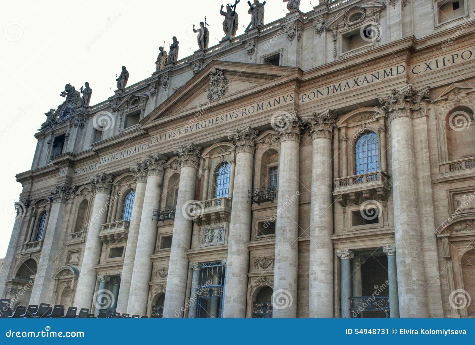 Vatican City Square View with Basilica Editorial Photo - Image of curia ...
