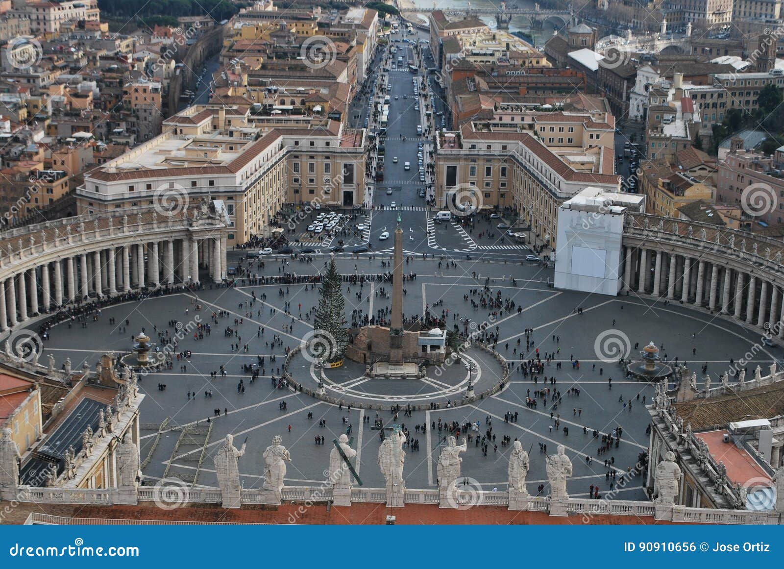 Vatican City, St Peter`s Square Stock Photo - Image of tourists ...