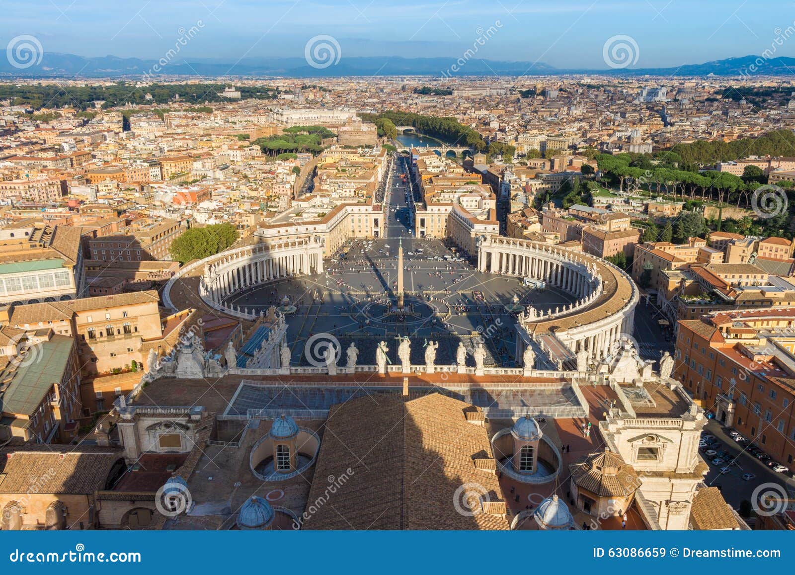 Vatican Dome Rome Italy stock image. Image of italian - 63086659