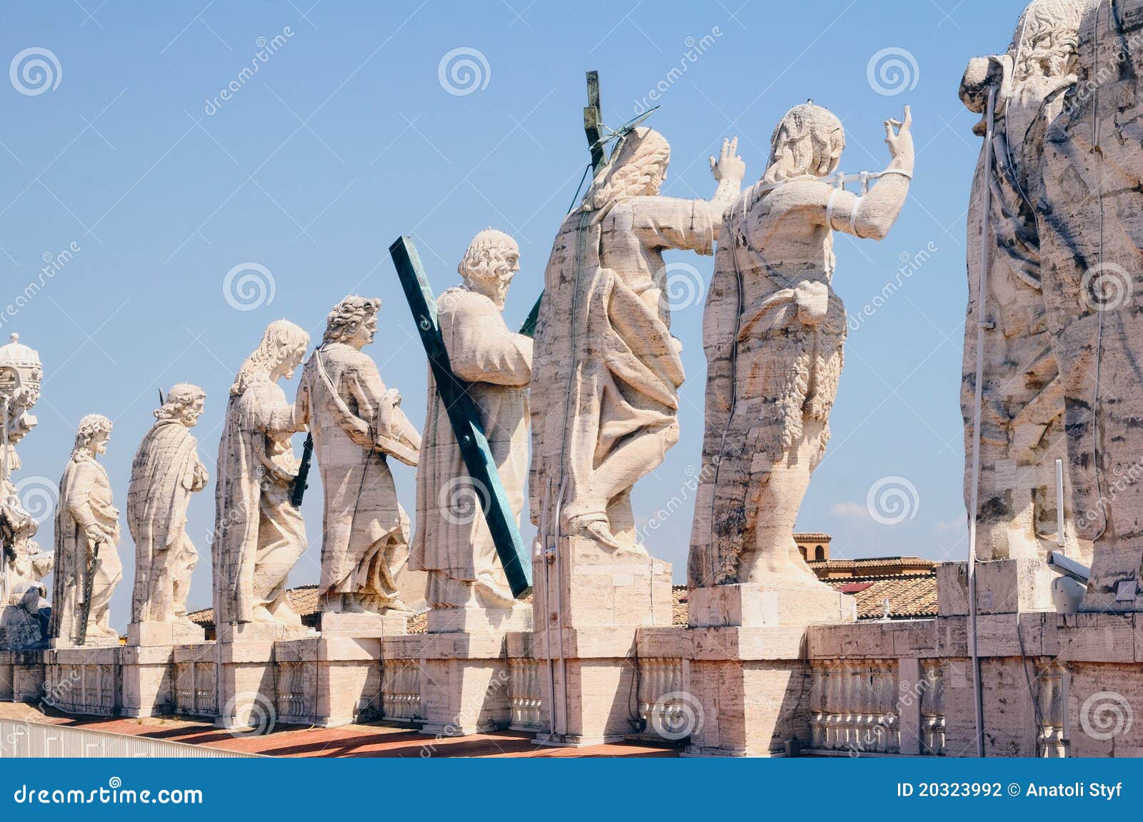Vatican Dome Statue stock photo. Image of national, classical - 20323992