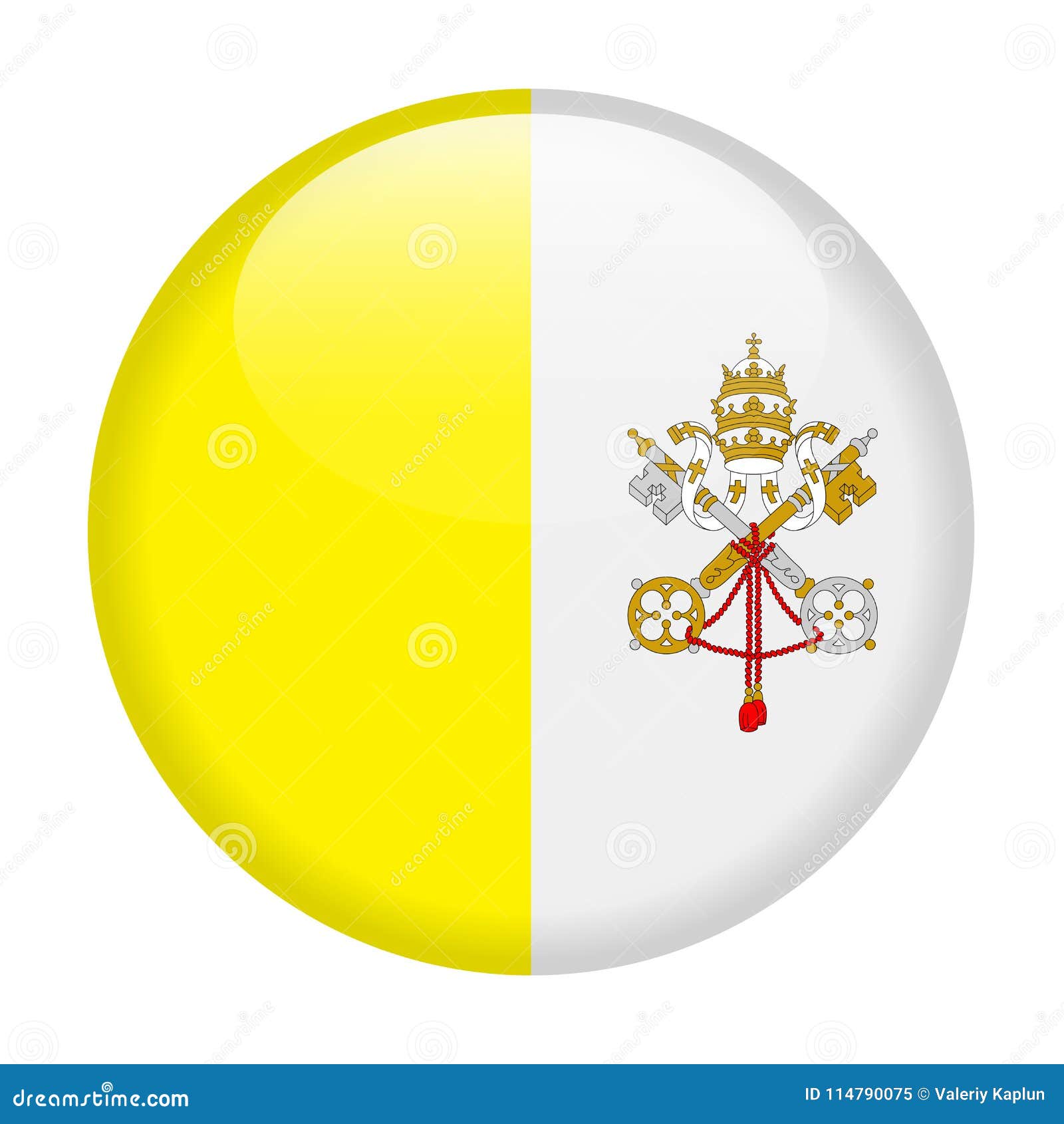Vatican Flag Vector Round Icon Editorial Image - Illustration of europe ...