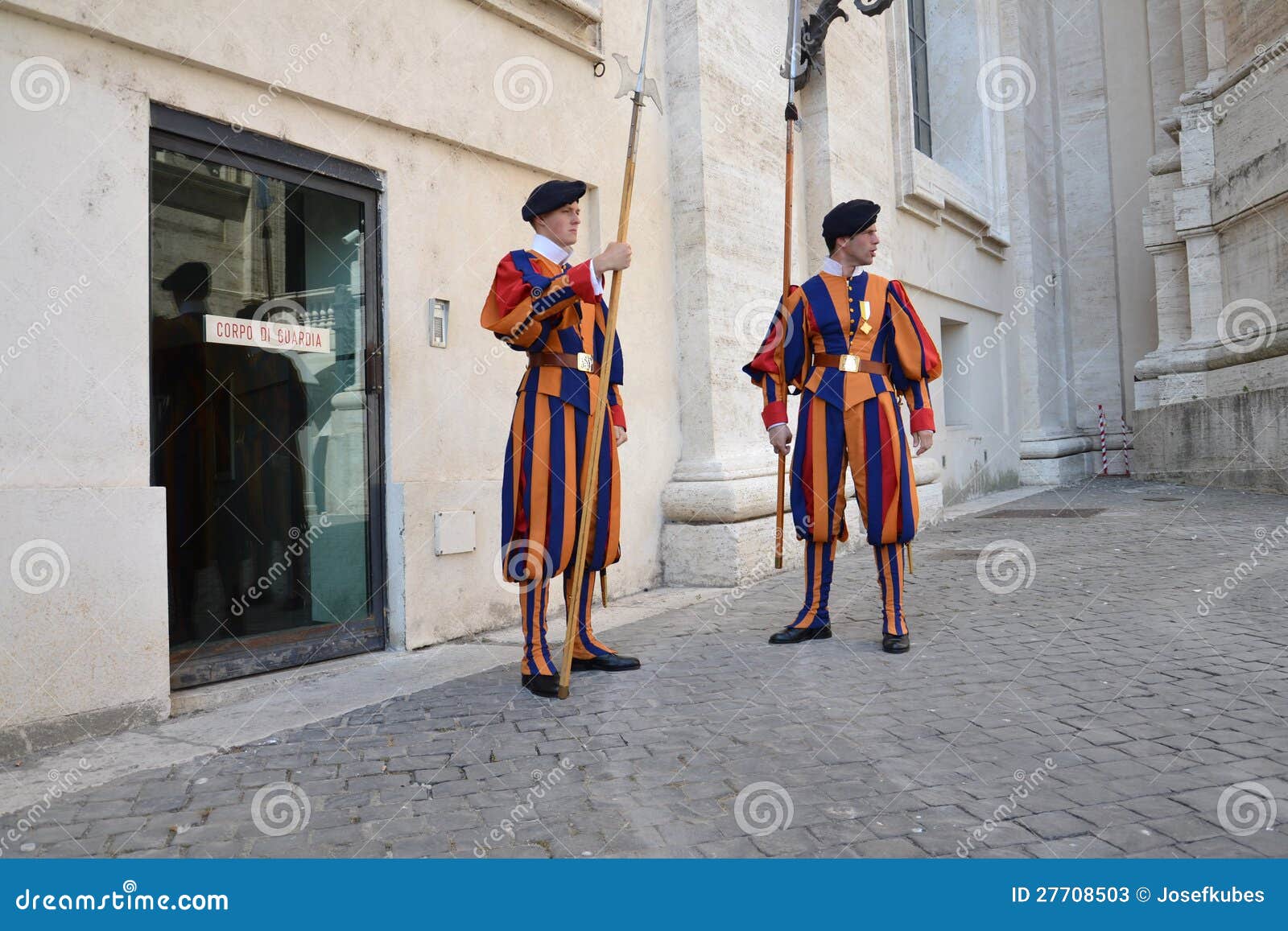Vatican Guard By Swiss Guard Soldiers. The Swiss Guard Is Currently The ...