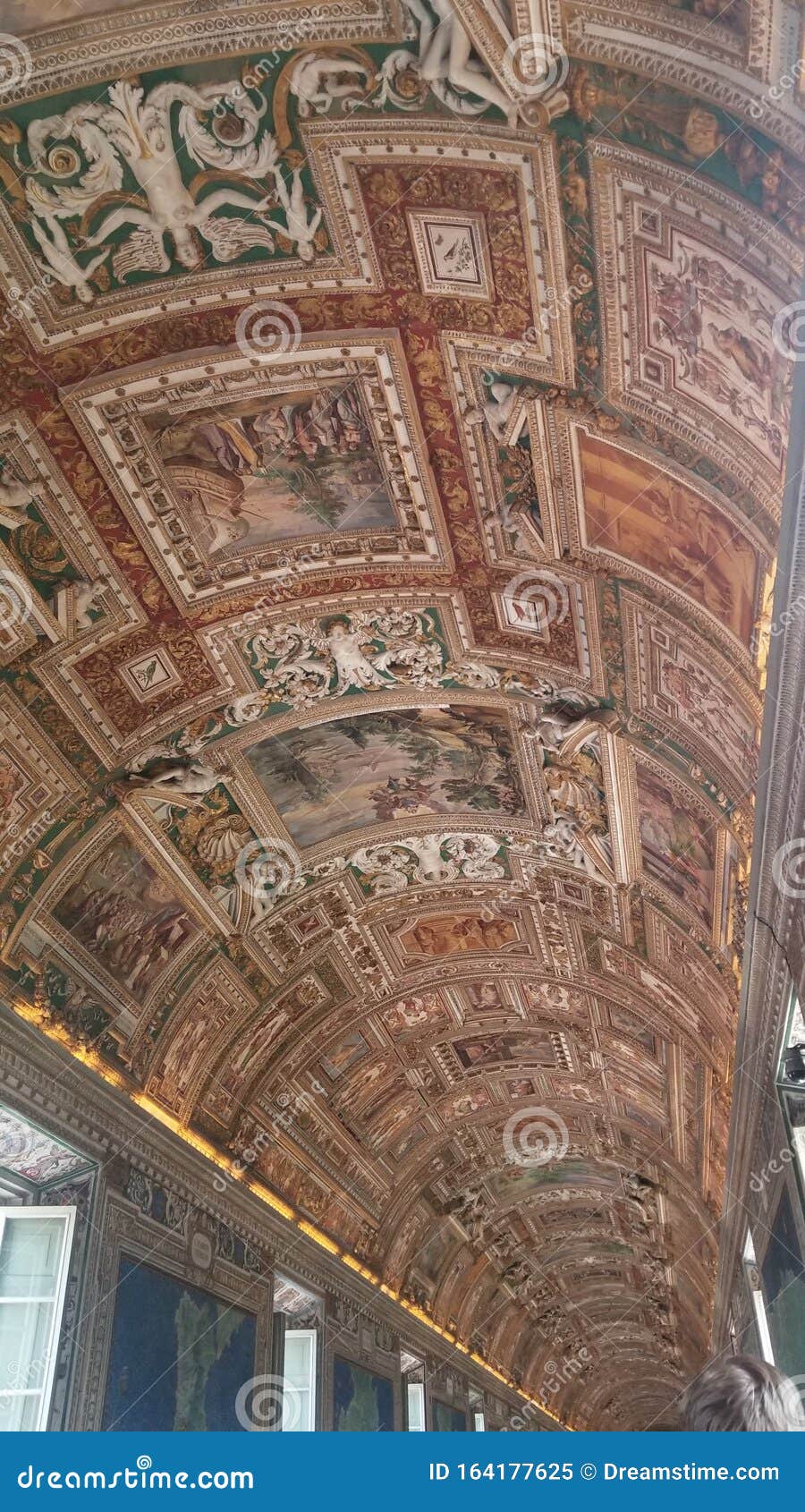 The Vatican hall ceiling editorial image. Image of painting - 164177625