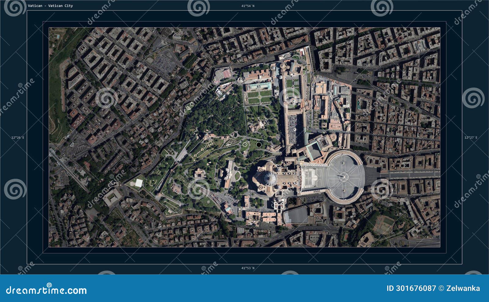 Vatican Map - High Detailed Black Map With Counties/regions/states Of ...