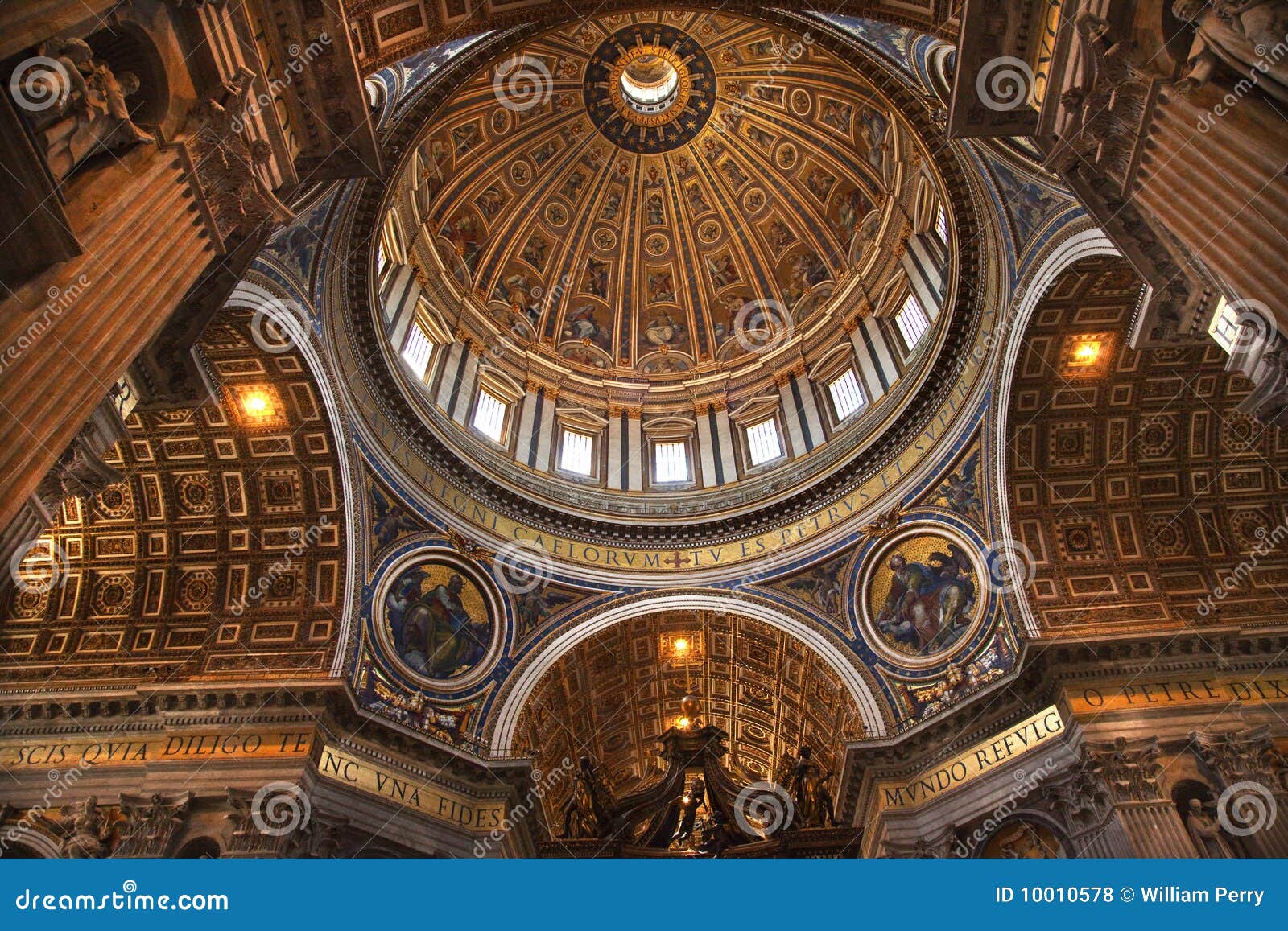 Vatican Inside Michelangelo S Dome Rome Editorial Stock Photo - Image ...