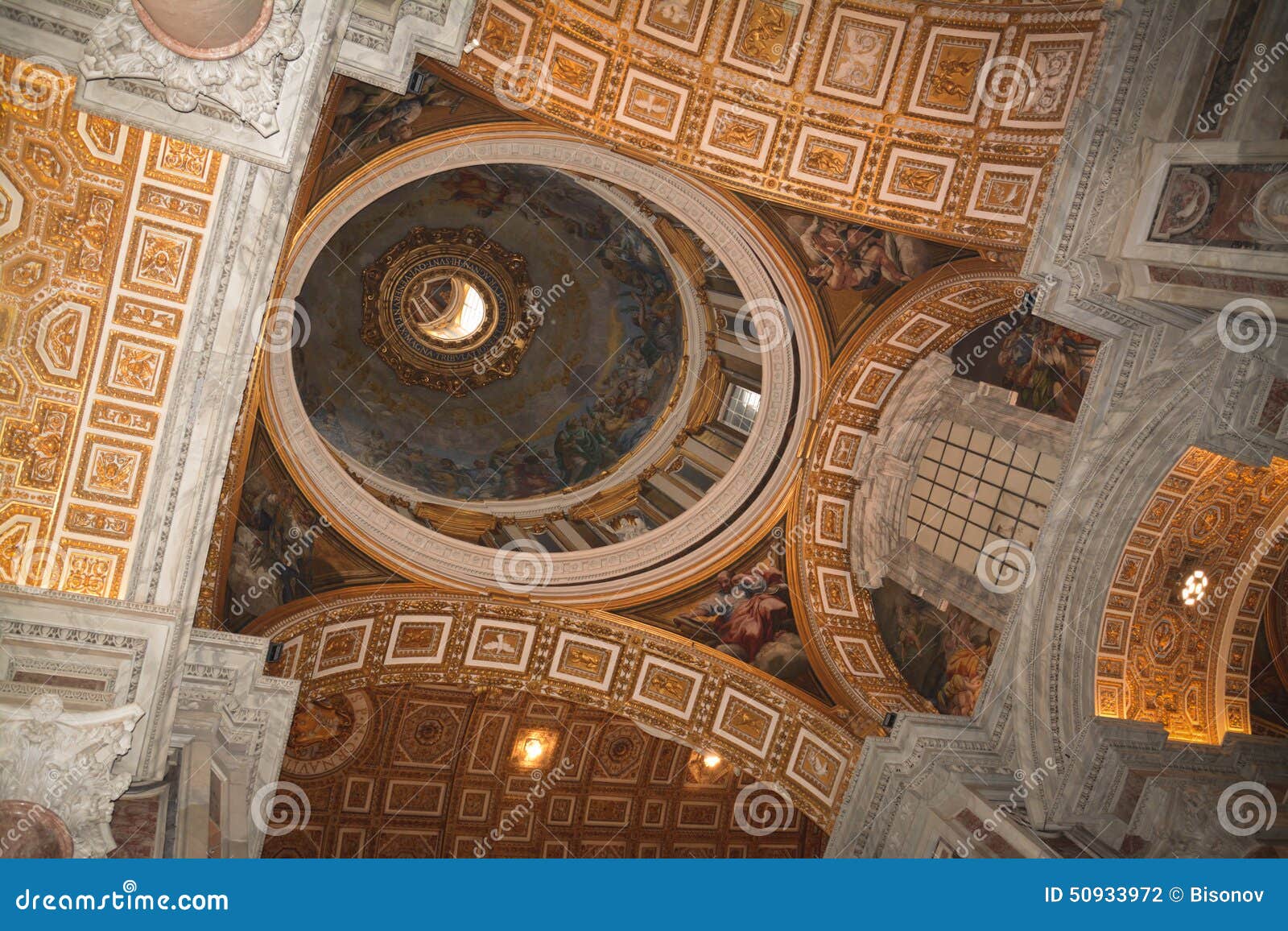 Vatican, Interior Dome of St. Peter Cathedral Editorial Photography ...