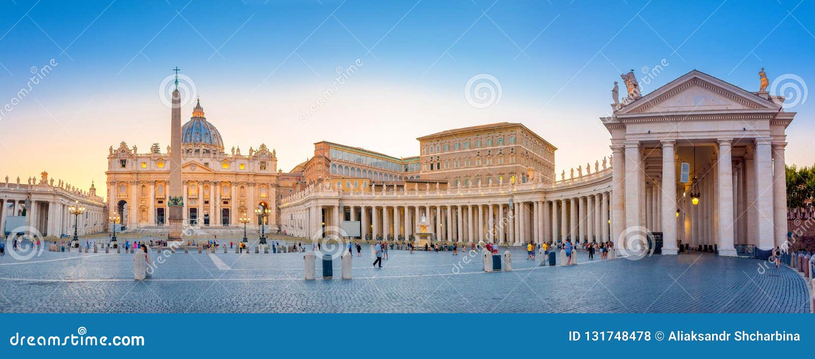 Vatican. Italy. Panorama of St Editorial Stock Photo - Image of ...