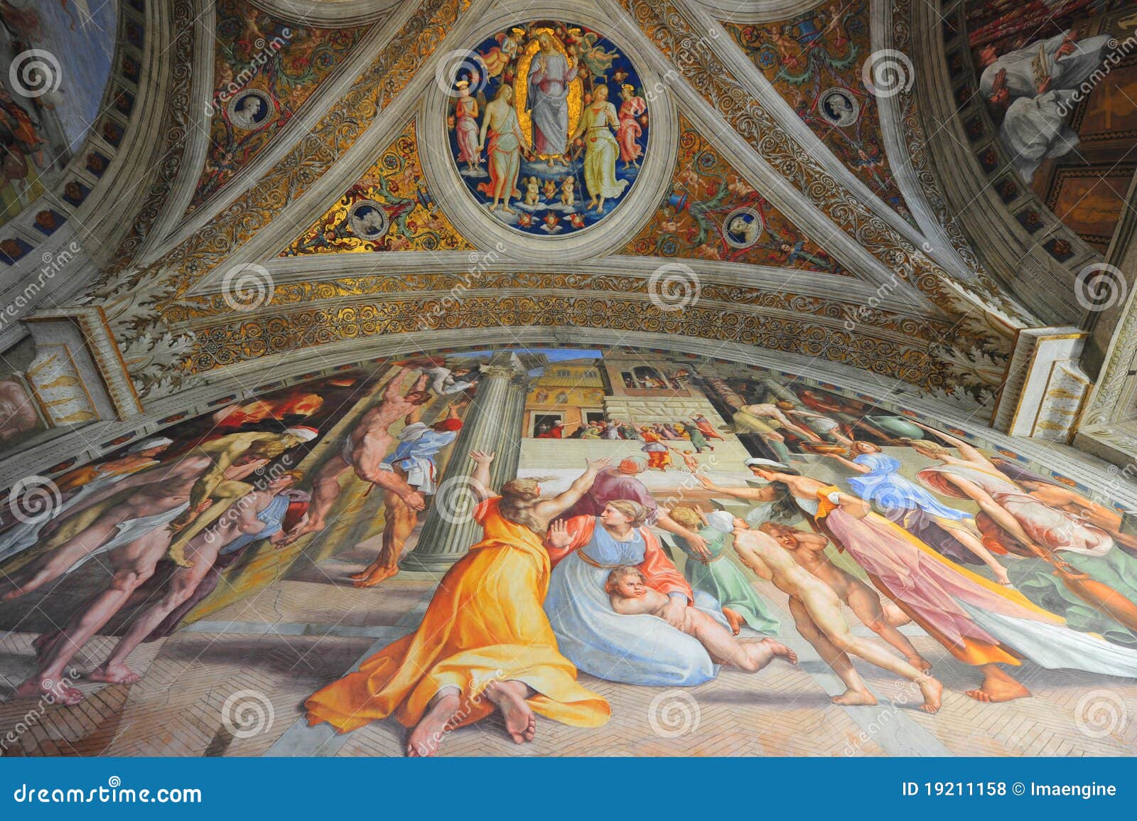 Vatican Museum, Mural Paintings Editorial Stock Photo - Image: 19211158