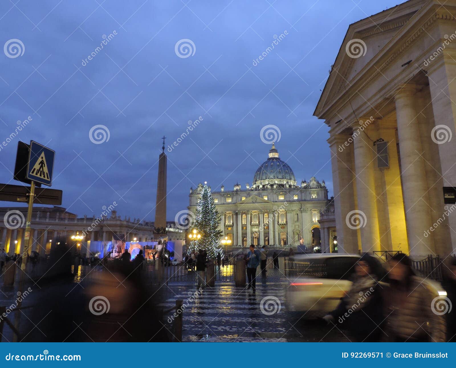 The vatican at night stock image. Image of vatican, night - 92269571