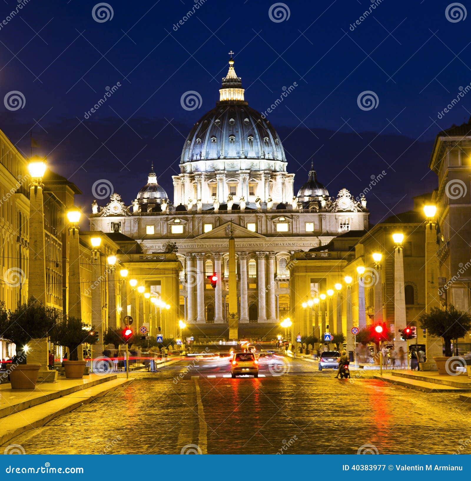 Vatican at Night editorial photography. Image of exterior - 40383977