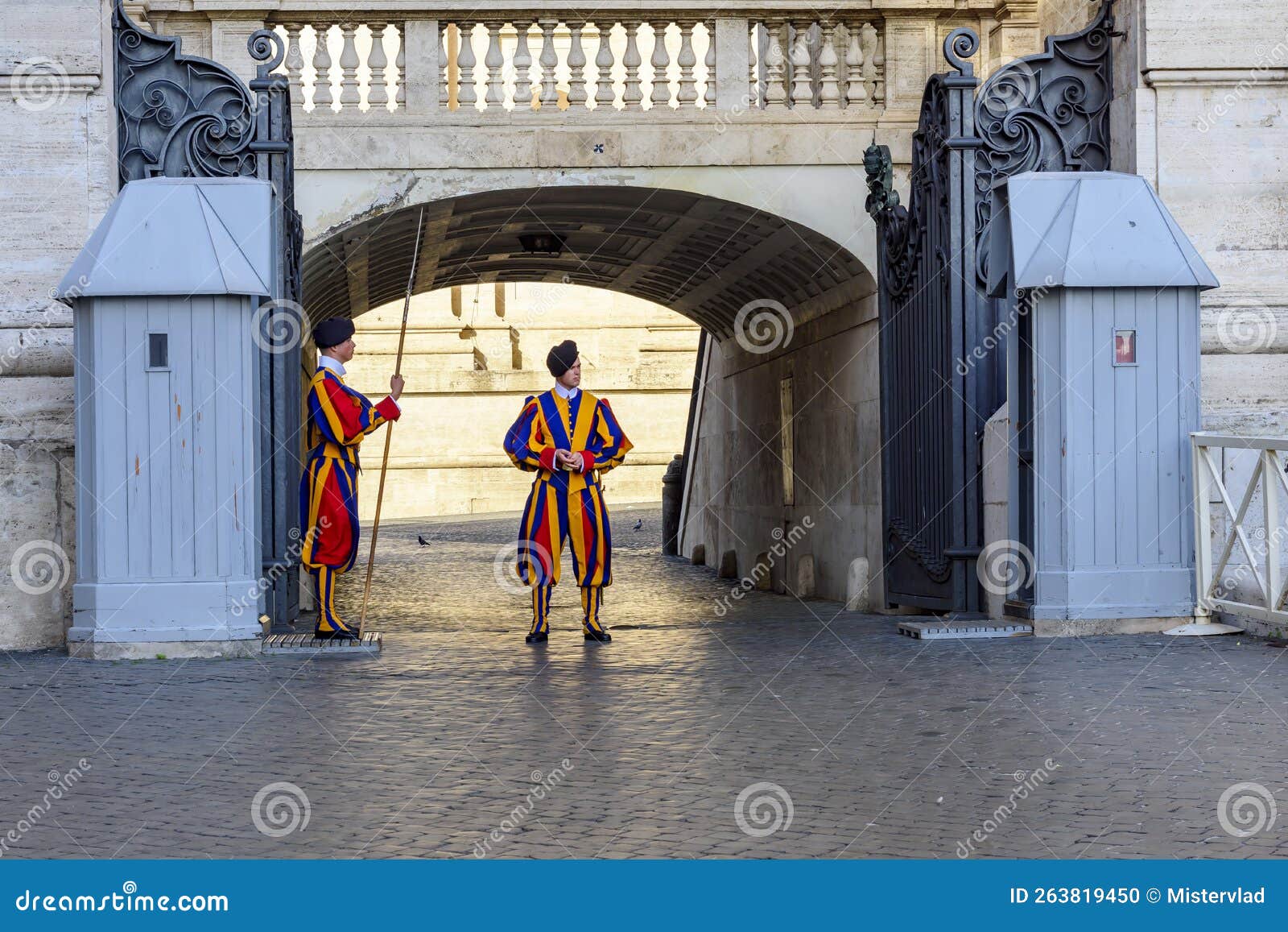 Vatican - October 2022: Members of Pontifical Swiss Guard in Vatican ...