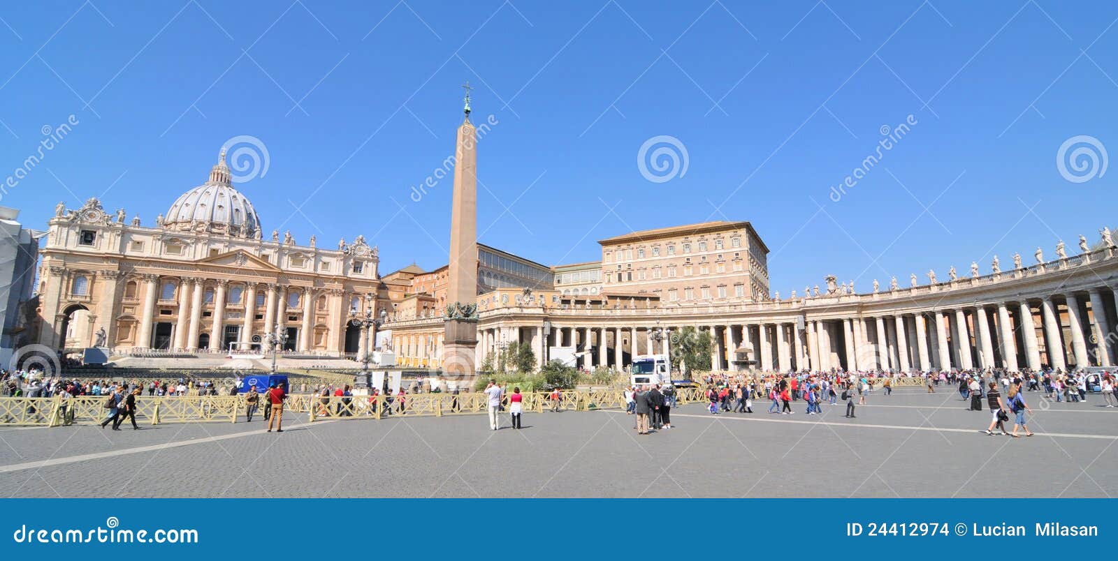 Vatican panorama editorial stock image. Image of roma - 24412974