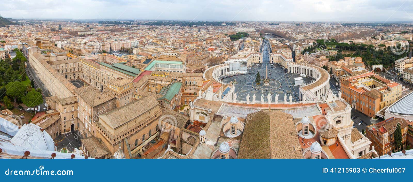 Vatican panorama stock image. Image of church, holiday - 41215903