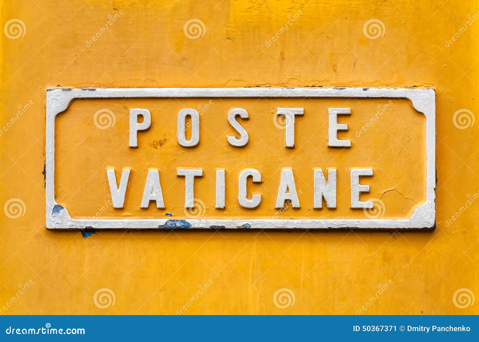 Vatican Post Box Yellow Sign. Editorial Photo - Image of italy, sign ...