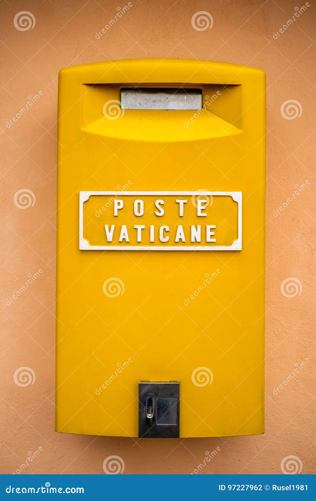 Vatican post box stock photo. Image of postage, destination - 97227962