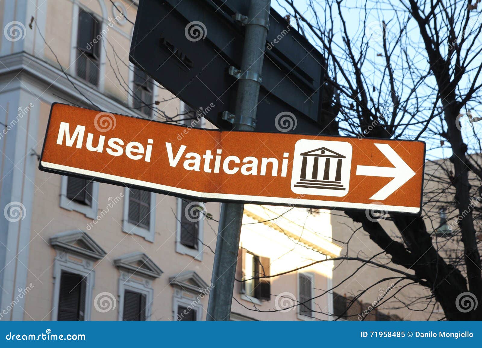 Vatican sign editorial image. Image of europe, direction - 71958485