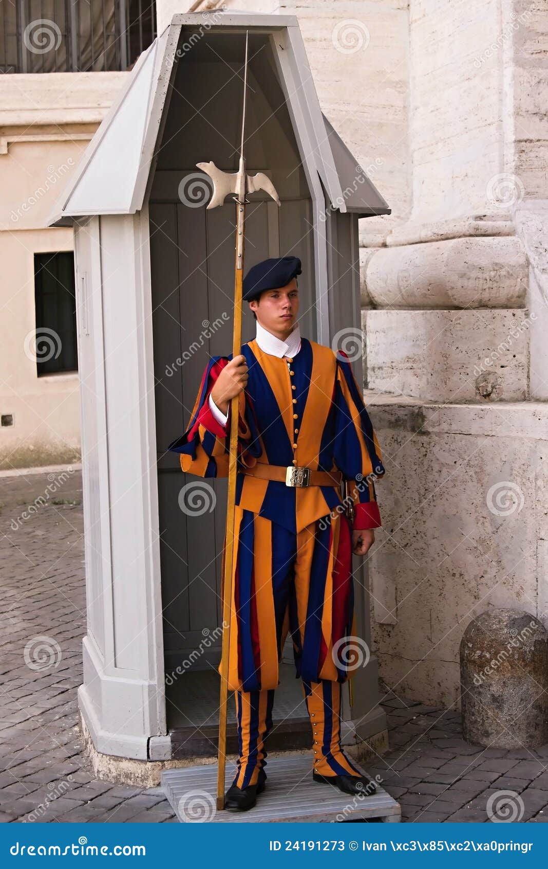 Vatican Swiss Guard editorial stock photo. Image of armature - 24191273