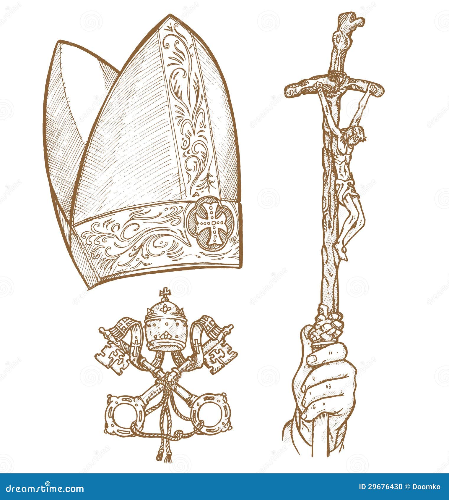 Vatican symbolS editorial image. Illustration of election - 29676430