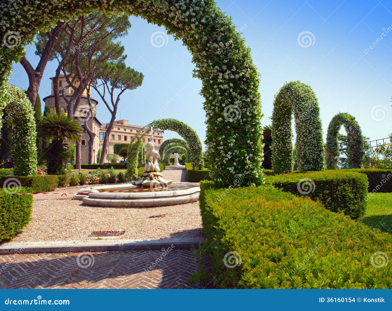 Vatican. a Vatican Garden. Landscape in a Sunny Day Stock Photo - Image ...
