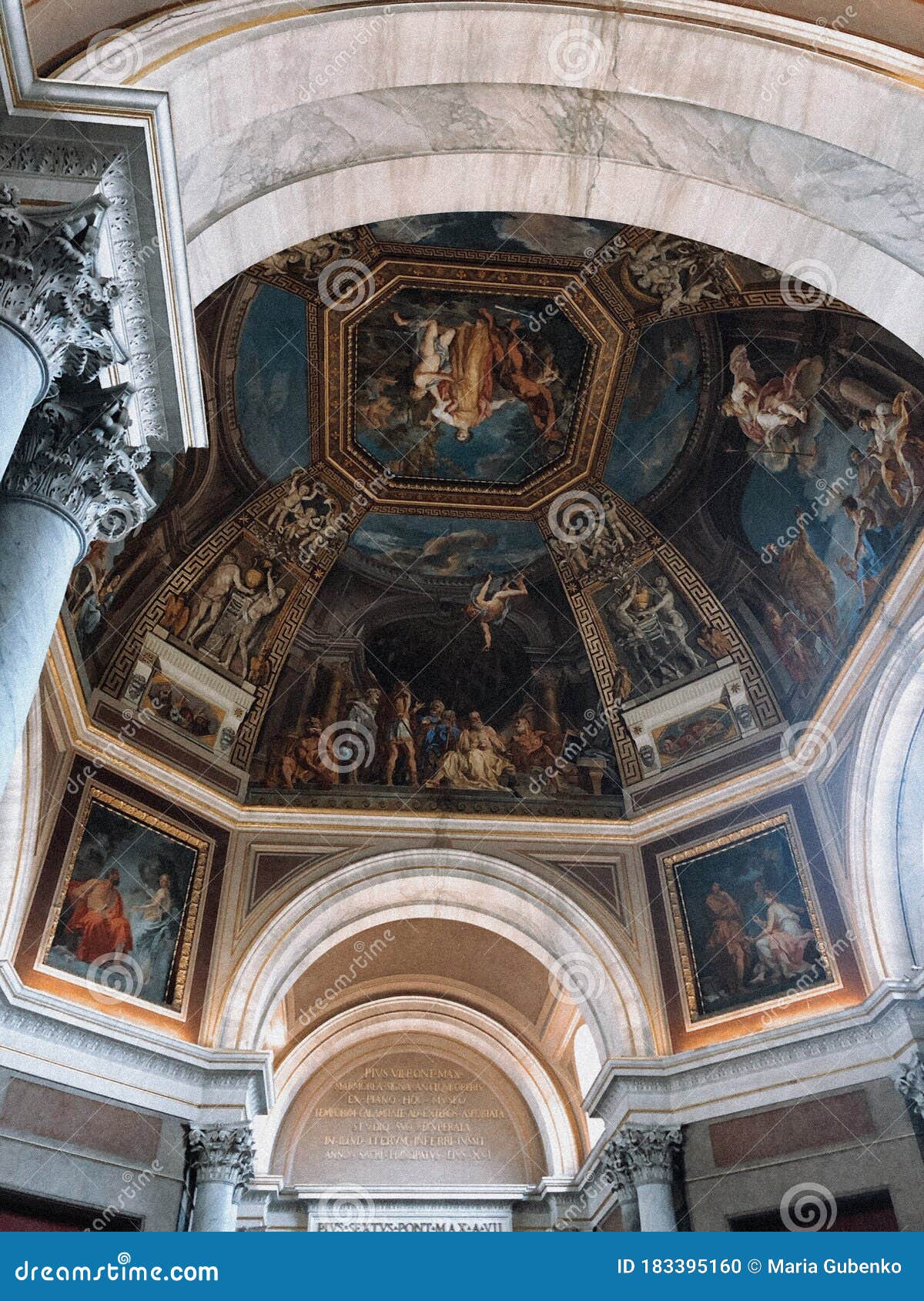 Vaticano Rome Italy Architecture Murals Art Editorial Image - Image of ...