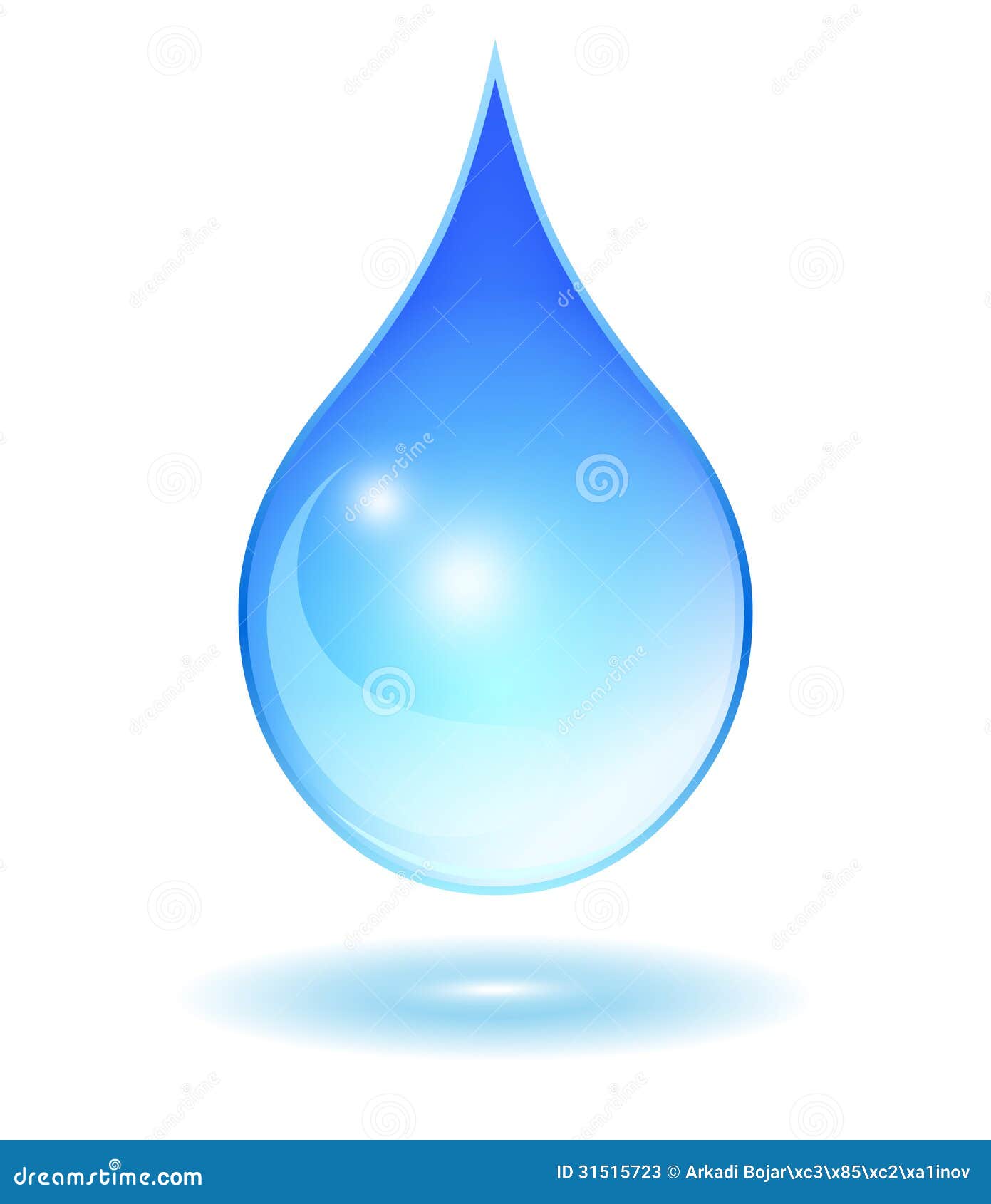 Vattendroppe vektor illustrationer. Illustration av kristall - 31515723