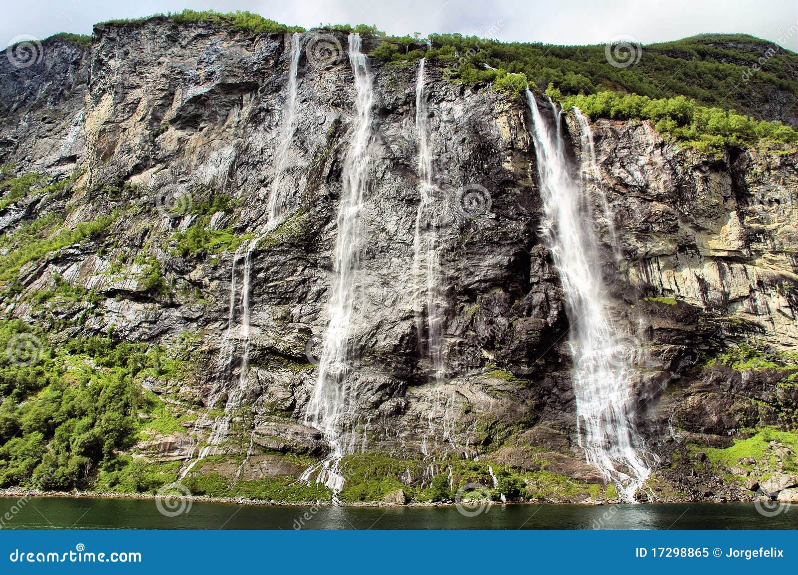 Vattenfall fotografering för bildbyråer. Bild av fjord - 17298865