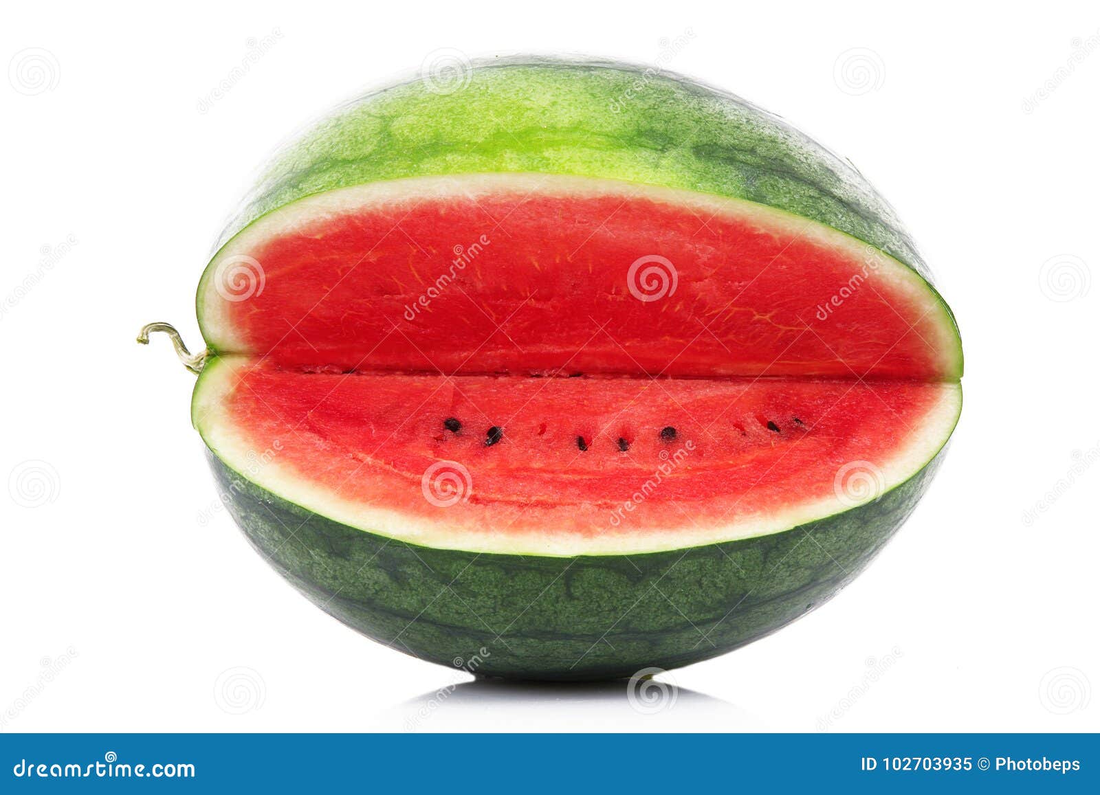 Vattenmelon På Vit Bakgrund Fotografering för Bildbyråer - Bild av ...