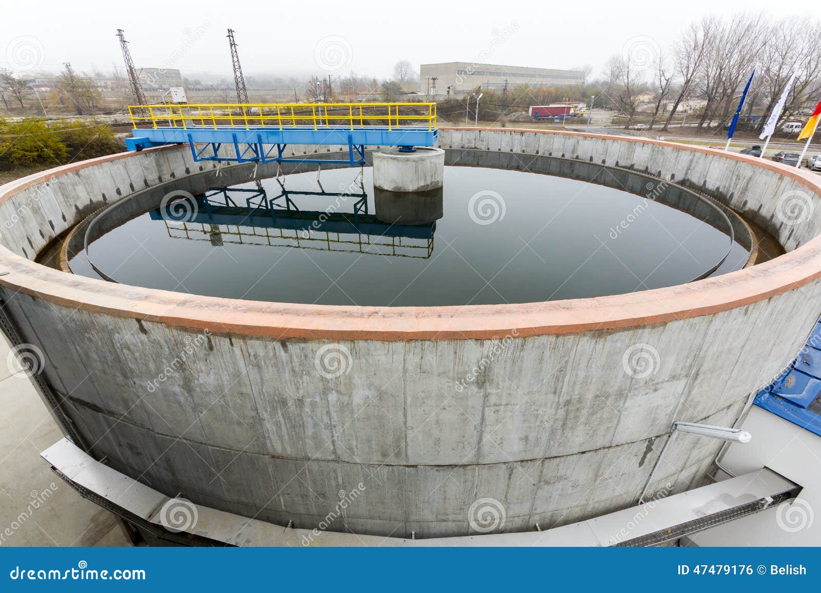 Vattenverk arkivfoto. Bild av modernt, kapacitet, regnvatten - 47479176