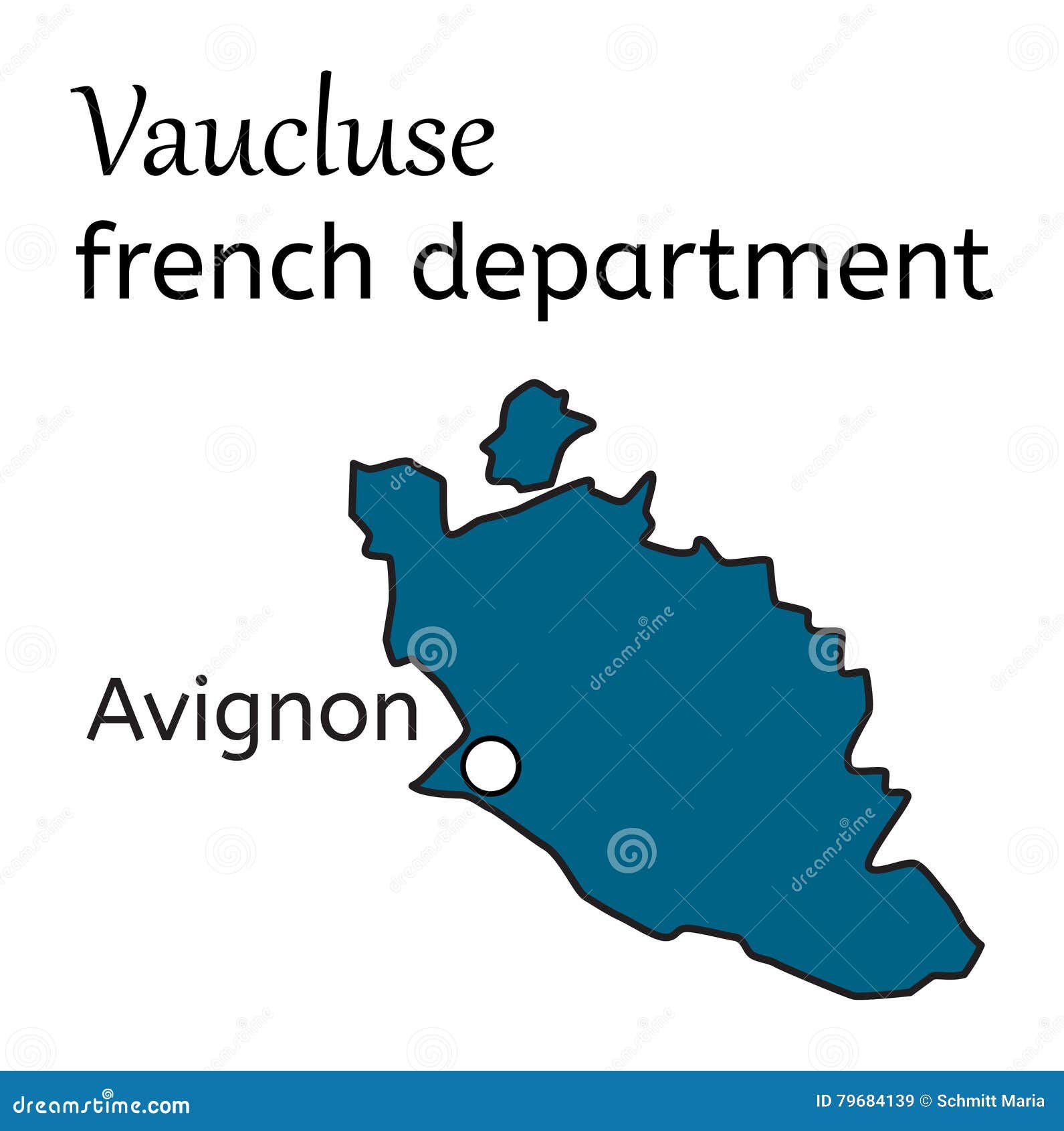 Vaucluse French Department Map Stock Vector - Illustration of physical ...