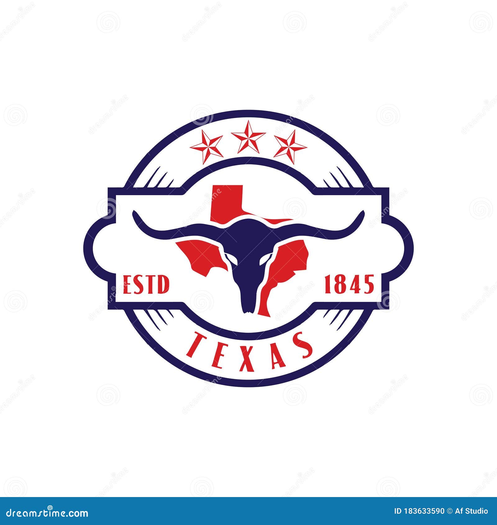 Texas With Star Swoosh Logo Sign Cartoon Vector | CartoonDealer.com ...