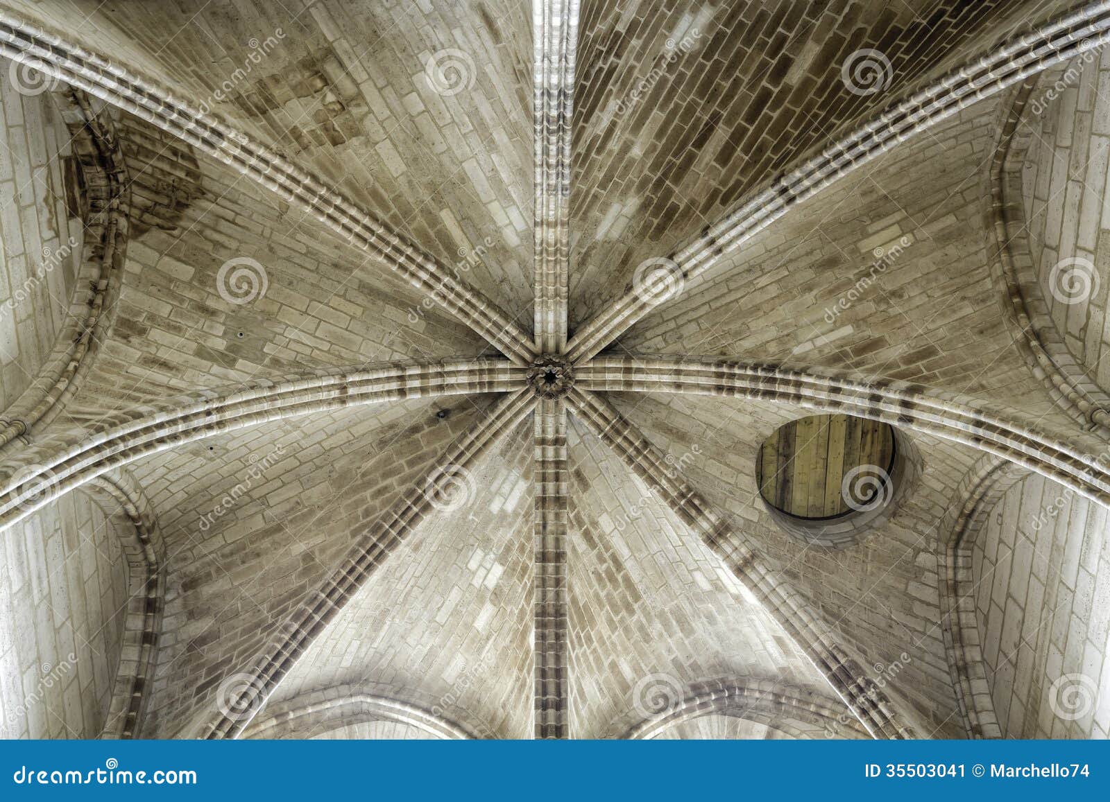 Vault ceiling stock image. Image of interior, nave, power - 35503041