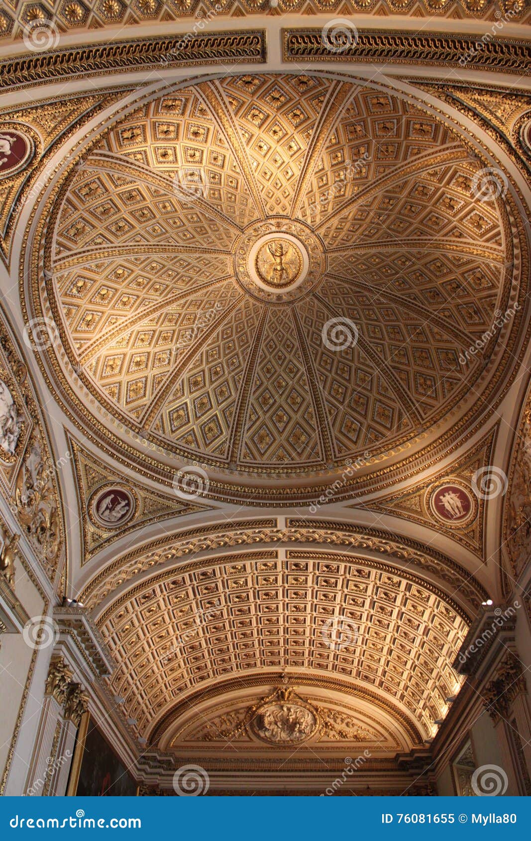 Vault Ceiling in Uffizi - Florence - Italy Editorial Image - Image of ...