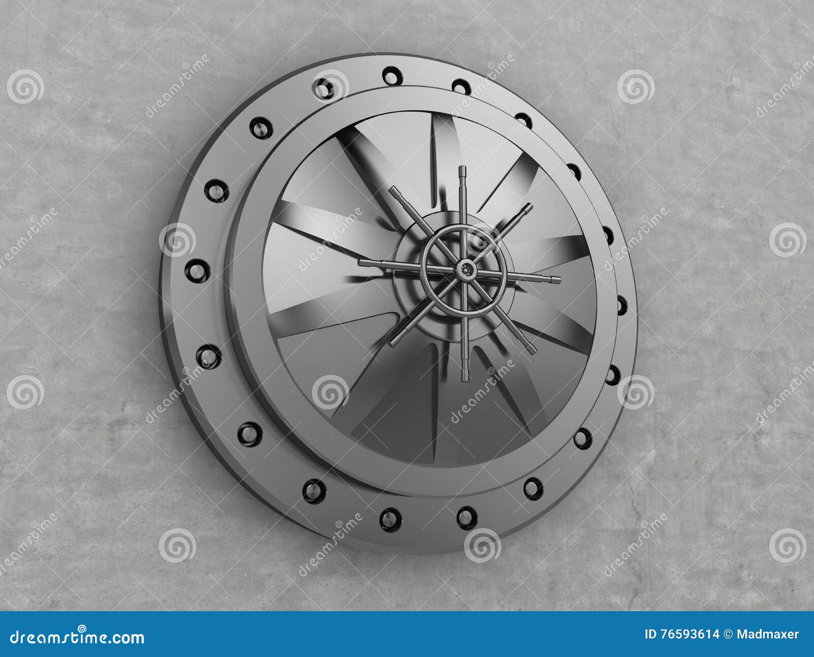 Vault door stock illustration. Illustration of safety - 76593614