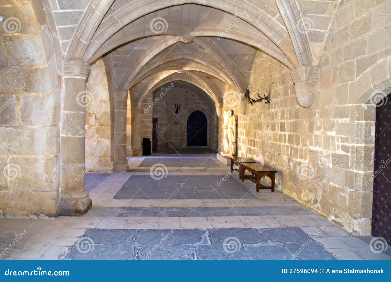 Vault gangway stock photo. Image of ages, crusader, block - 27596094