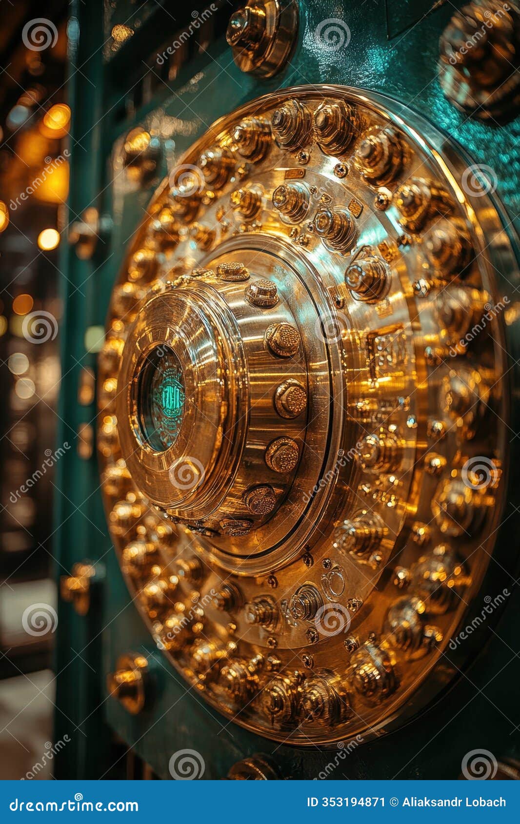 A Vault with Gold in a Bank Safe. Bank Safe Deposit Box Stock Image ...