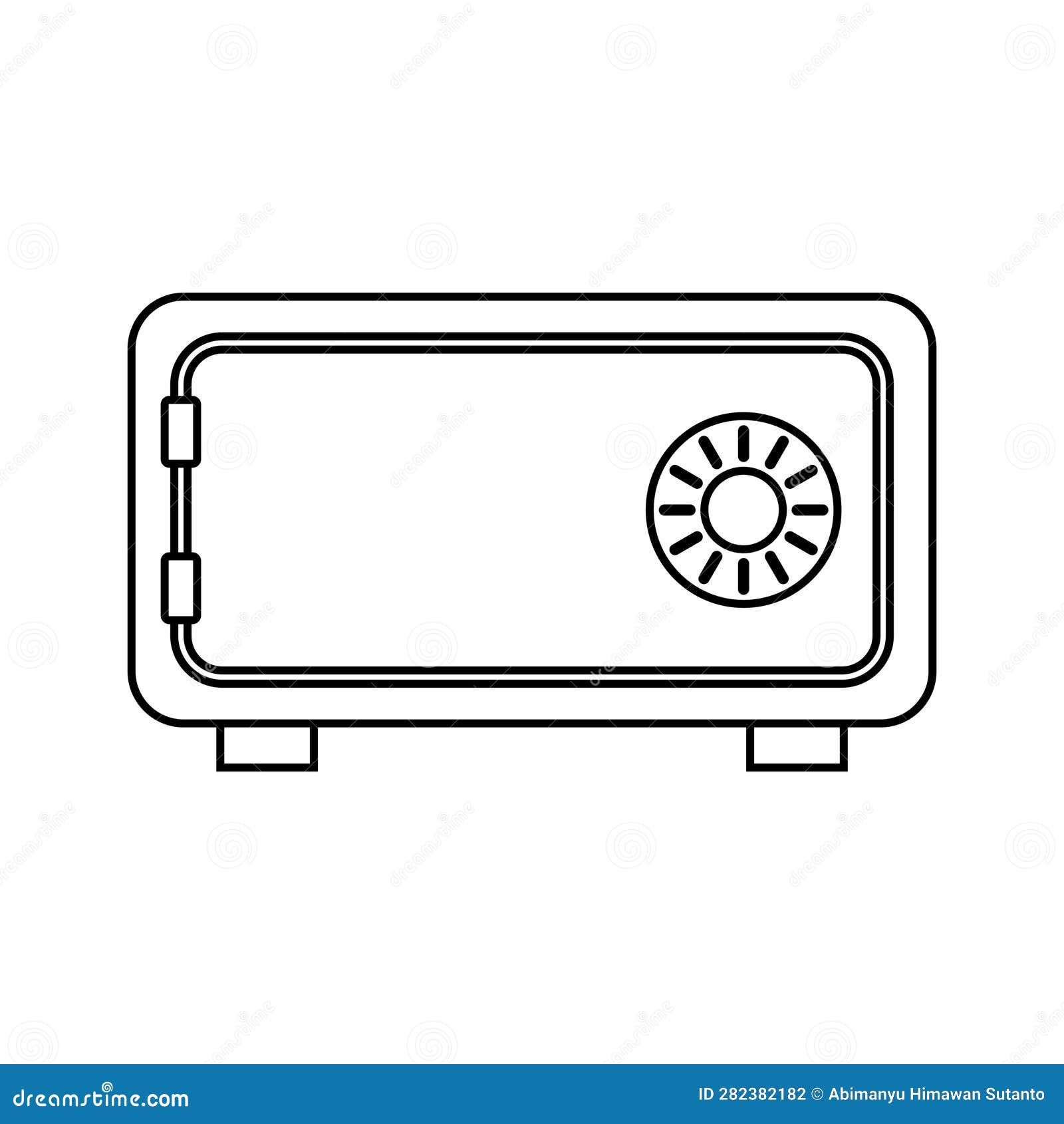 Vault icon vector stock vector. Illustration of currency - 282382182